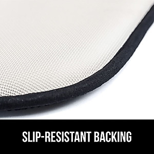 Gorilla Grip Chair Cushions, Set of 6, 16x16, Memory Foam Pads for Dining Room, Kitchen Table, Office Desk, Rocking Chairs, Stay in Place Backing, Comfortable Microfiber Seat Cover Pad Cushion, Black