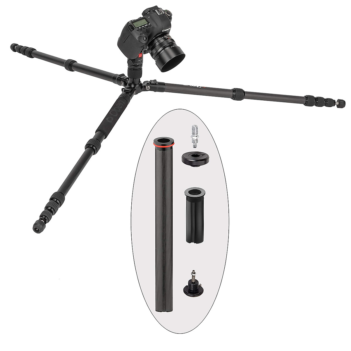 Oben CT-3565 Carbon Fiber Tripod and BZ-217T Triple-Action Ball Head