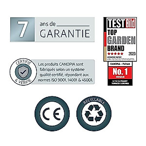 Palram - Canopia Sierra 8' x 8' Patio/Door Cover - White