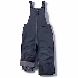 TSLA Kids Little Boys Girls Baby Winter Snow Bibs, Waterproof Insulated Snowboard Overalls, Ripstop Ski Pants, Winter Snow Overall Charcoal Blue, 5T