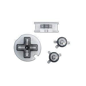 FunnyPlaying Game Boy Color Custom Buttons (Clear Black)