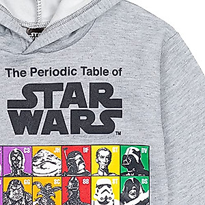 STAR WARS Periodic Table Little Boys Fleece Hoodie 5 Light Heather Gray