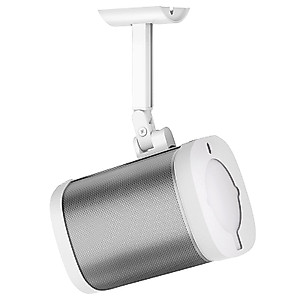 notiela Speaker Wall Mount and Ceiling Mount for Sonos One, One SL, Play 1 Speaker Mount - Swivel & Tilt Adjustable Mounting Brackets for Sonos One, One SL, Play:1 Speaker Mounts, White