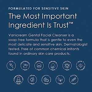 Vanicream Gentle Facial Cleanser - 2.5 fl oz - Formulated Without Common Irritants for Those with Sensitive Skin