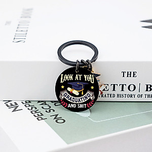 OEHEDOU Funny Graduation Gifts College Graduation Keychain 2024 Graduation Gifts For Seniors Student University Graduation Class Of 2024 Graduation Gifts For Him Her Graduate From College