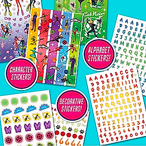 Zagtoon Miraculous Ladybug 1500+ Stickers, Ultimate Heroez Stickers, Ladybug, Cat Noir, Rena Rouge, Carapace, Vesperia, Bunnyx, Tikki, Plagg, Cute Gifts for Girls Kids Teens Adults