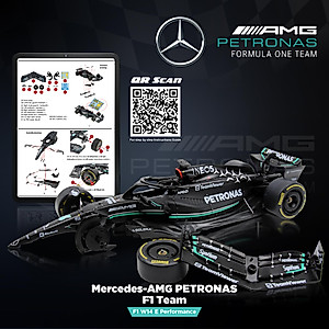 Formula 1 AMG W14 Model Kit - 1:18 Scale Racing F1 AMG W14 E Performance Model Inspired by Lewis Hamilton & George Russell Building kit, Collectible diecast, 140 Pieces