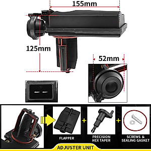 A-Premium Air Intake Manifold Flap Adjuster Runner [fits 6Cy 3.0L 2.5L, M56 M54] Compatible with BMW [3,5 Series E46 E39] 325i, 325Ci, 330i, 330Ci, 330xi, 530i & Z3, Z4 [E85], X3[E83], X5[E53] 01-06