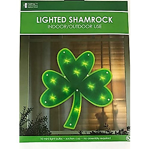 Lighted Shamrock St. Patricks Day Decoration