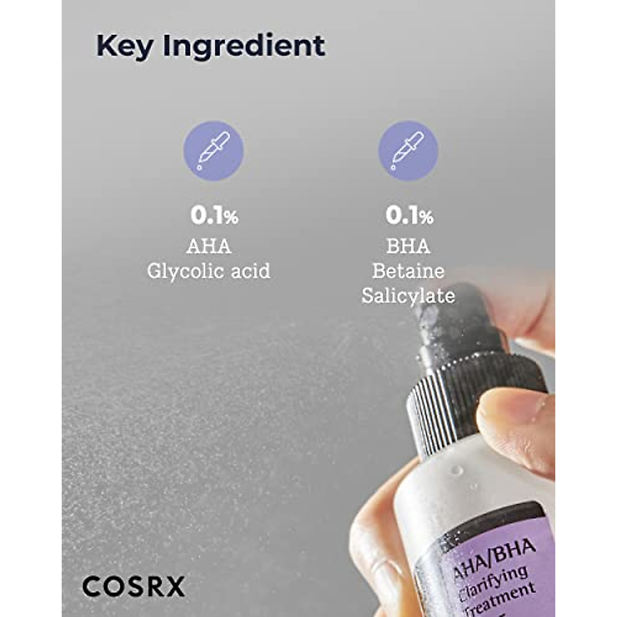 COSRX AHA/BHA Treatment Toner, Facial Exfoliating Spray for Whiteheads, Pores, and Uneven Skin, 5.07 fl.oz/ 150ml, Not Tested on Animals, No Parabens, No Sulfates, No Phthalates, Korean Skincare