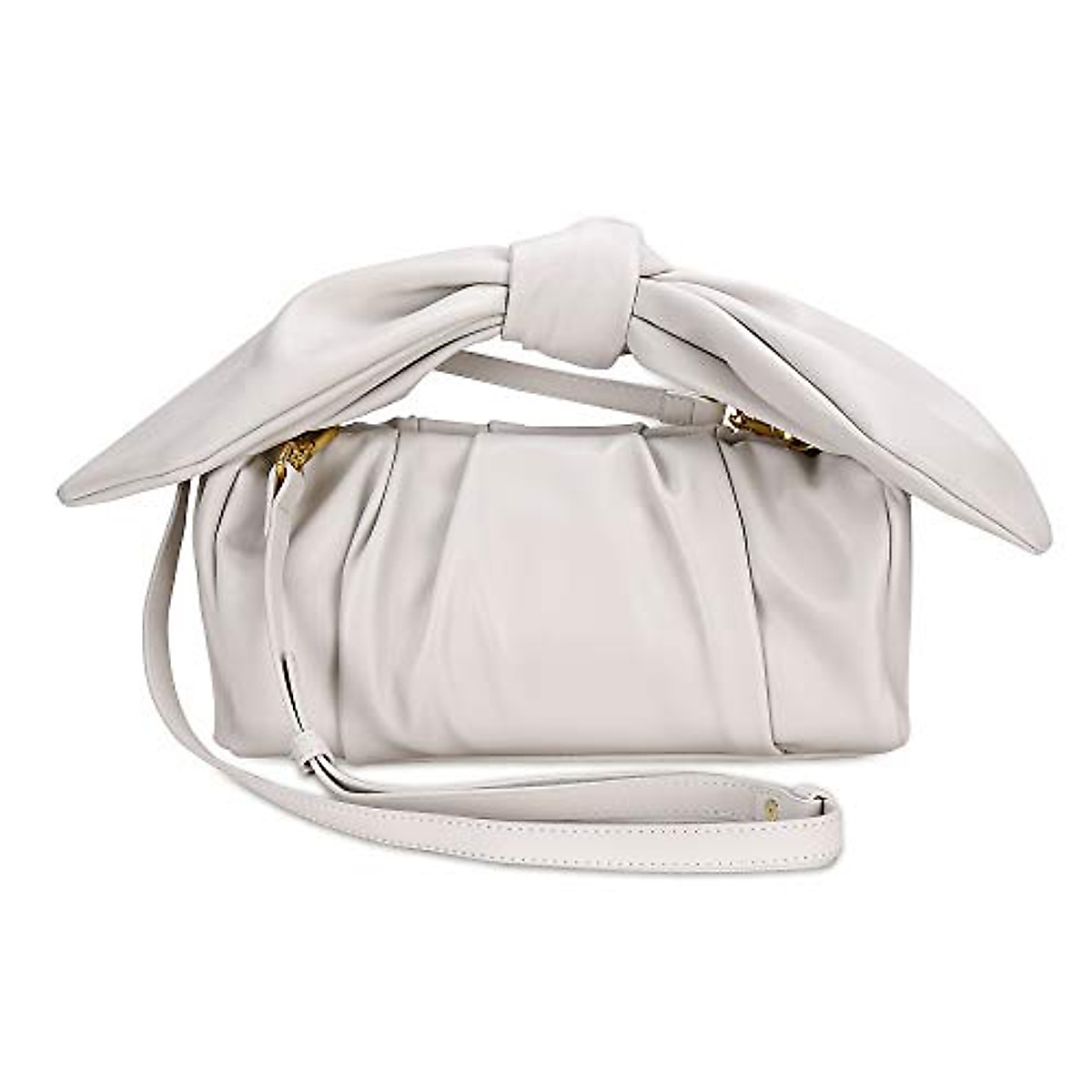 Beauty yaya Womens Pouch Dumpling Crossbody Bag Cloud Handbag (Beige)
