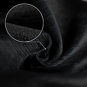 Melpomene L Shaped Sectional Couches Reversible for Small Living Room, Sofa Set in Black Smooth Velvet with Storage Ottoman, Reversible Chaise and Chrome Legs