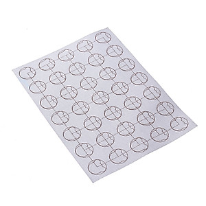 2pcs Silicone Baking Mat for Macarons, 15.3" x 11" Mat Liner with 35 Circles Macaron Template, Reusable Non-stick Surface Pastry Mat