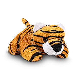 Forest & Twelfth Mini Tiger Plush Toys, 12 Pk Tiny Tiger Stuffed Animals, Stocking Stuffer for Girls & Boys, Animals Figures for Party Favors, Goody Bags, Classroom Treasure Box Prizes (Tiger)
