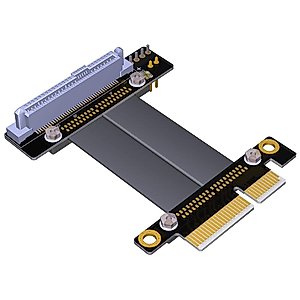 ADT-LINK Riser U.2 Interface U2 to PCI-E 3.0 x4 SFF-8639 NVMe Solid State Transfer Extension Data Gen3.0 Cable 4 PCIe 4X for U.2 NVME SSD