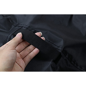 Generic Poolside Float Storage Organizer Cover, Outdoor Waterproof Rattan Caddy Cover, All Round Protective Cover for Wicker Patio Pool Float Holder Storage Rack, Black, JJ202407120844B