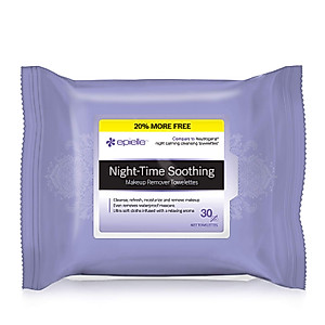 Epielle Night Time Makeup Remover Wipes | All-in-One for Waterproof Makeup | Gentle Facial Towelettes | Beauty Gift, Spa Day, Gift Set | 2 Pack | Korean Skincare