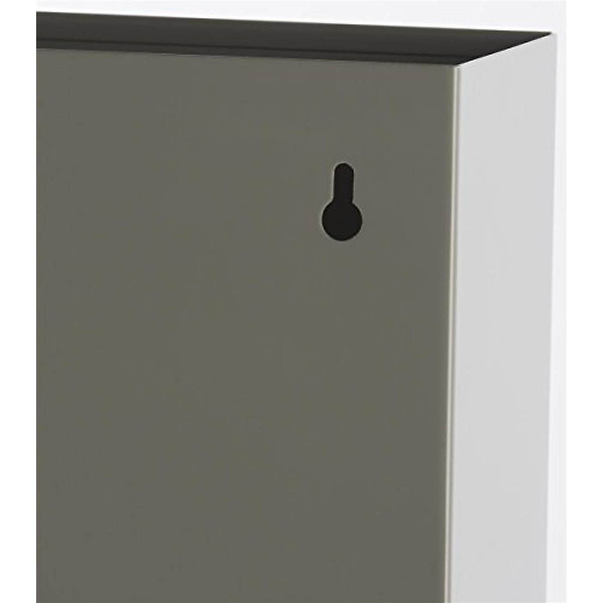 Displays2go Office File Folder Wall Rack, 11 Tiered Pockets, Medical Chart Folders (Gray Powder Coated Steel)