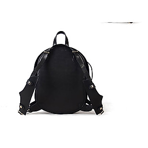 AUMI 4 Small Crossbody Beetle Bag| Black Leather Backpack| crossbody bags for women| 11" W X 12.5" H | Best Unisex Gift Item| gym cross body bag| backpack for men | back packs for women