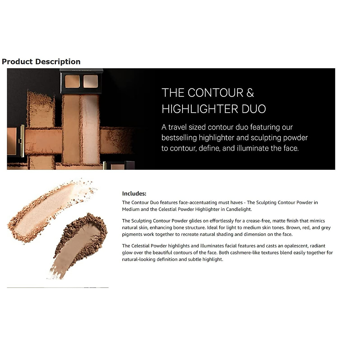 Kevyn Aucoin The Contour Duo On The Go -Sculpting Powder Medium / Highlight Candlelight