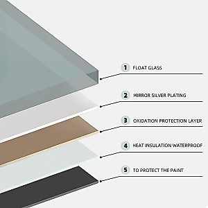 Yone jx je Full Length Mirror 65"x24" Standing Hanging or Leaning Against Wall Floor Mirrors Wall-Mounted Full Body Dressing Mirror with Ultra Thin Aluminum Alloy Frame for Living Room, Bedroom Black