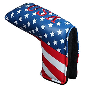 USA Starts and Stripes Golf Putter Head Cover Blade Putter Covers for Scotty Cameron Taylormade Odyssey Golf Builder