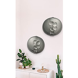 Modern Abstract Metal Wall Sculpture - Oval, Silver Wall Decor - Unique, Modern, Minimalist - sold inidvidually