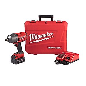 Milwaukee M18 FUEL 18-Volt Lithium-Ion Brushless Cordless 1/2 in. Impact Wrench with Friction Ring Kit with One 5.0Ah Batteries