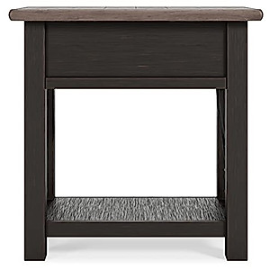 Signature Design by Ashley Tyler Creek Chair Side End Table, Light Brown & Whitewash