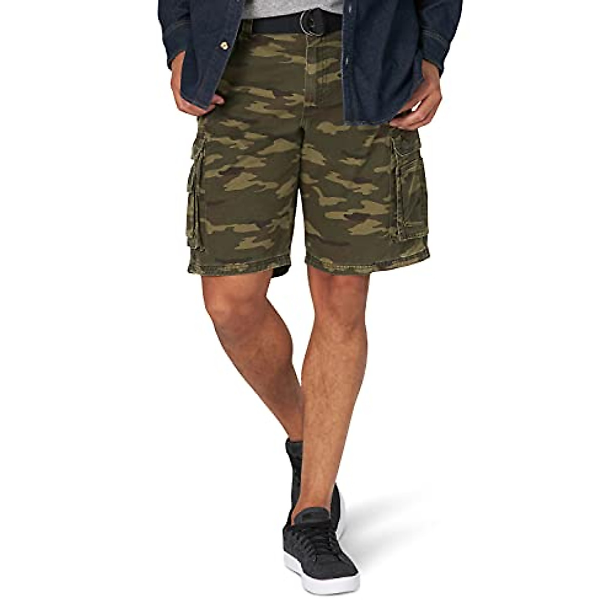 Lee mens Dungarees New Belted Wyoming Cargo Shorts, Combat Camo, 38 US