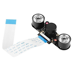 Camera Module, IR Cut OV5647 Camera Module 130° Viewing Angle Camera Module Board 5 MilPixels Night Vision Sensor NonDistortion Lens Development Board with Video Megapixels 1080p Webcam