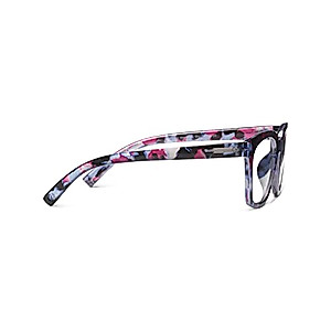 Peepers by PeeperSpecs Women's to The Max Square Blue Light Blocking Reading Glasses, Pink Quartz, 49 + 1.5