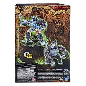Transformers Toys Generations War for Cybertron: Kingdom Voyager WFC-K8 Optimus Primal Action Figure - Kids Ages 8 and Up, 7-inch