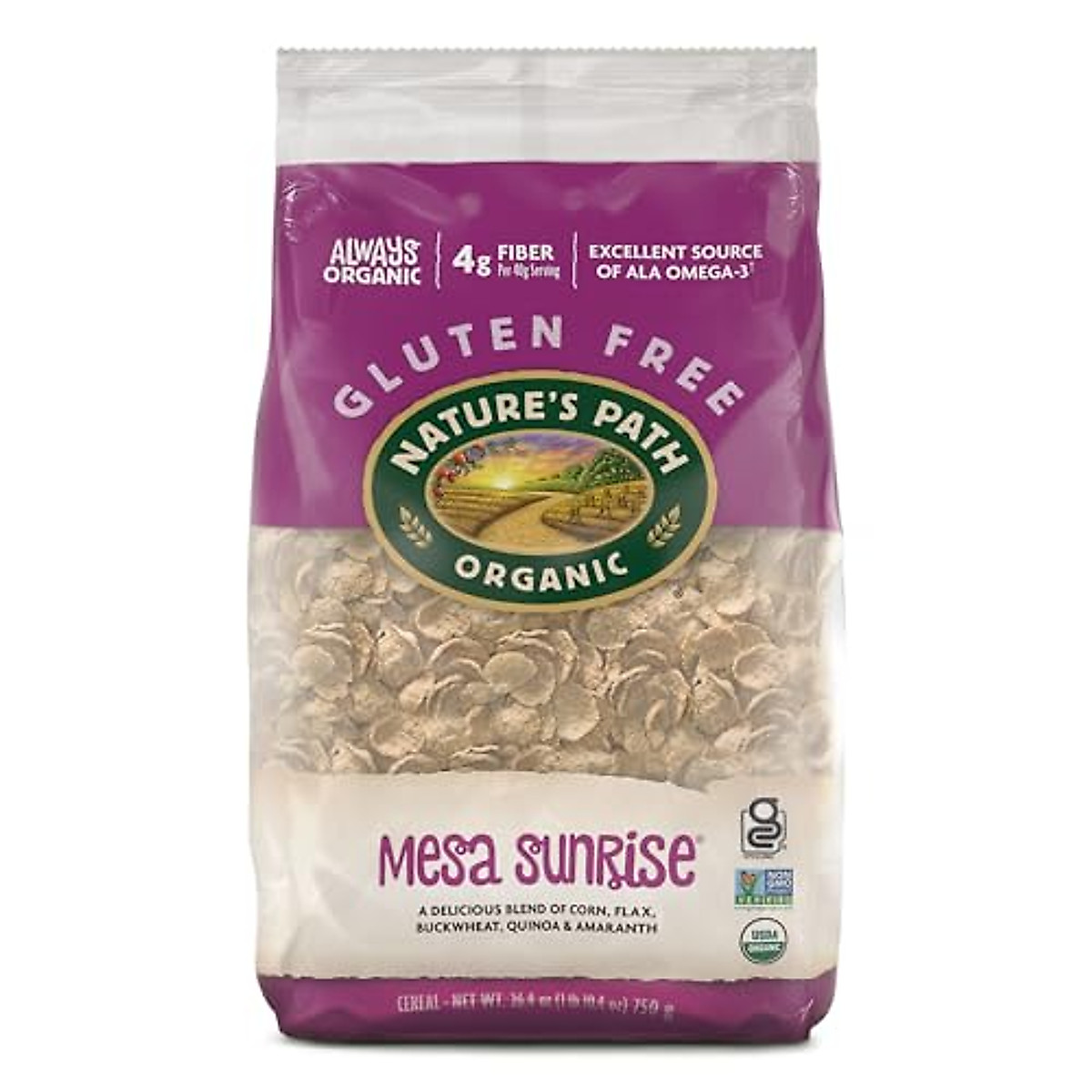 Nature's Path Organic Cereal, Mesa Sunrise, 1 lb 10.4 oz Earth Friendly Package, Gluten Free