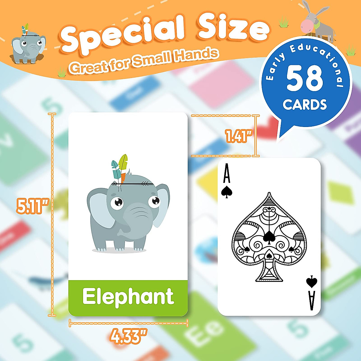 Flashcards Learning Toys for Toddlers 1-6 Years, Educational Toys for Preschool Learning Colors Shapes Numbers Animals Alphabet Flashcards for Kids Christmas Stocking Stuffers Gifts