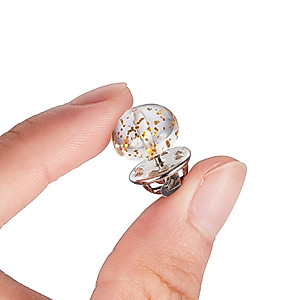 Hicarer 30 Pieces Cover up Buttons Pins Brooch for Women Safety Modesty Pins Cleavage Cover up Anti Exposure Fixed Brooches Pin for Shirt Clothes Dress Coat Sweater Decorations