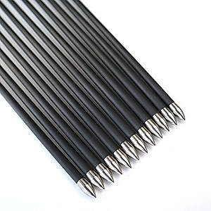 1000 Spine Arrow 30 Inch Arrow Target Practice Arrow Hunting Arrow Carbon Arrows Compound Bow Recurve Bow Adult Youth Archery Indoor Outdoor Shooting Bullet Tip 12pc Pink