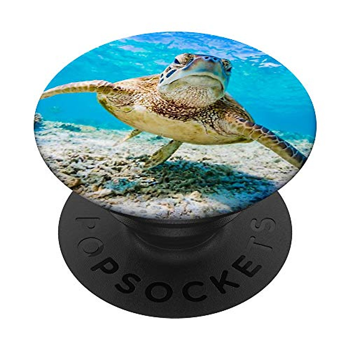 Sea Turtle Under Water PopSockets PopGrip: Swappable Grip for Phones & Tablets