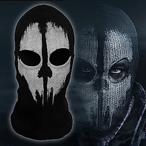 Balaclava Skull Ghost Mask Ski Mask Skeleton Face Scarf Neck Gaiters for Men Motorcycle Cycling Outdoor