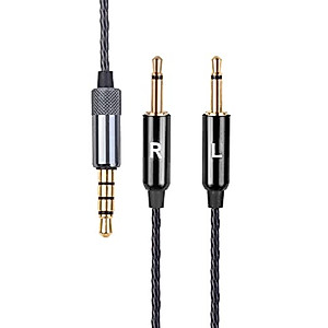 Saipomor Replacement Audio Cable HD212 Cord Compatible with Sennheiser HD202 HD497 HD437 HD447 HD212 pro, EH250 EH350 Headphones