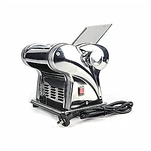 awolsrgiop 110V Commercial Electric Dough Roller Sheeter Noodle Pasta Maker Machine Stainless 135W Noodles Pasta Maker Machine Adjustable Thickness & Two Blades Dumpling Making Machine Roller Machine