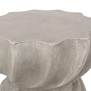 Christopher Knight Home Robin Outdoor Contemporary Lightweight Accent Side Table, Concrete Finish