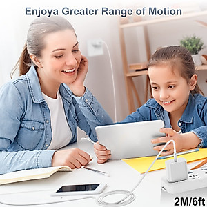 iPhone 15 Fast Charger, 20W USB C Charging Block for Apple iPhone 15 Plus/15 Pro Max, iPad Pro 12.9/11 inch/4/3th/Air/Mini/6 Gen,iPad Wall Plug Power Adapter Cube Brick/6ft Type C to C Cable Cord Long