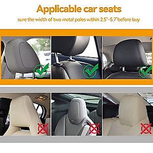 Upgrade Car Pillow Adjustable Car Seat Head Neck Seat Headrest for Kids,Car Head Rest 360 Degree Adjustable Design U-Shaped Car Sleeping Pillow Travel Sleeping Headrest