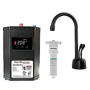 Westbrass DT1F272-12 Develosah 9" 2-Handle Instant Hot and Cold Water Dispenser Faucet with HotMaster DigiHot Digital Tank System, Oil Rubbed Bronze