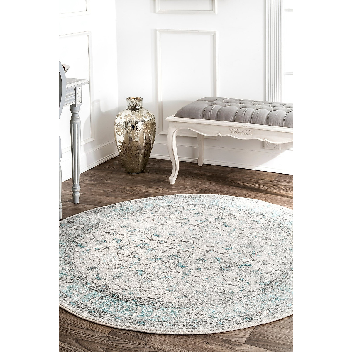 nuLOOM Rio Transitional Farmhouse Area Rug, 10' x 14', Aqua