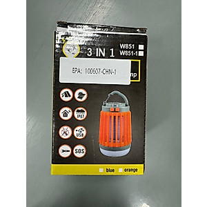 2Pack Solar Bug Zapper Light Bulb 3 in 1 Mosquitoes Killer USB Rechargeable Camping Light Flashlight,IPX6 Waterproof Portable Light Bulb Zapper Outdoor for Travel Hiking,Doorway,Balcony,Corridor