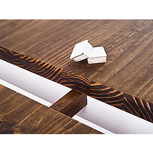 B.R.A.S.I.L.-Möbel TableChamp Dining Table Set for Four Rio Pine with Bench and Two Chairs Oak Antique White Solid Wood