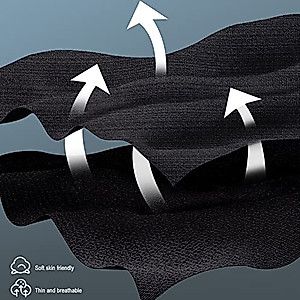 Face Mask Balaclava UV Protection Ski Black Mask for Men Women Sun Hood Cycling Climbing Running Hiking Outdoor Sport (Short)