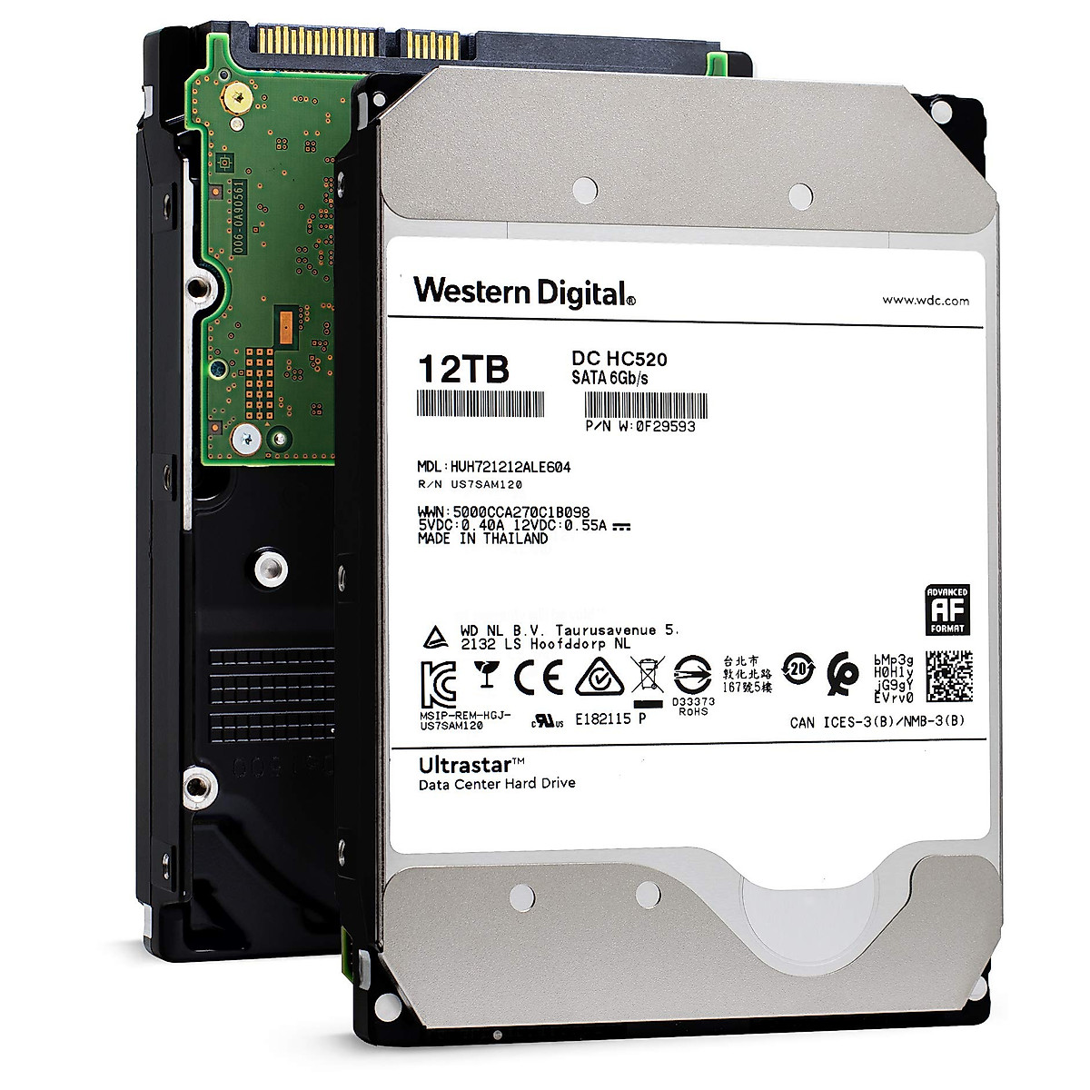 Western Digital Ultrastar 7K6 HUS726T6TAL5204 6 TB Hard Drive - 3.5 Internal - SAS [12Gb/s SAS]